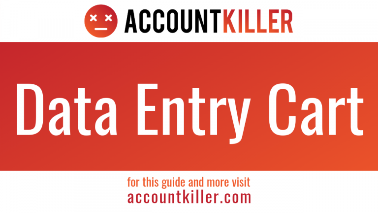 How to cancel your Data Entry Cart account - ACCOUNTKILLER.COM